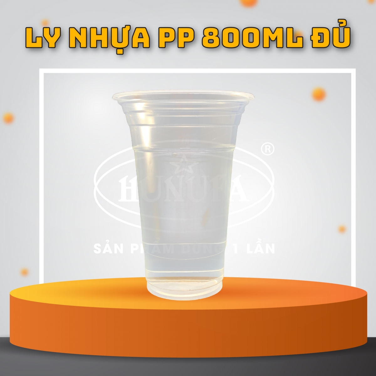 Ly nhựa PP 800ml đủ 117mm